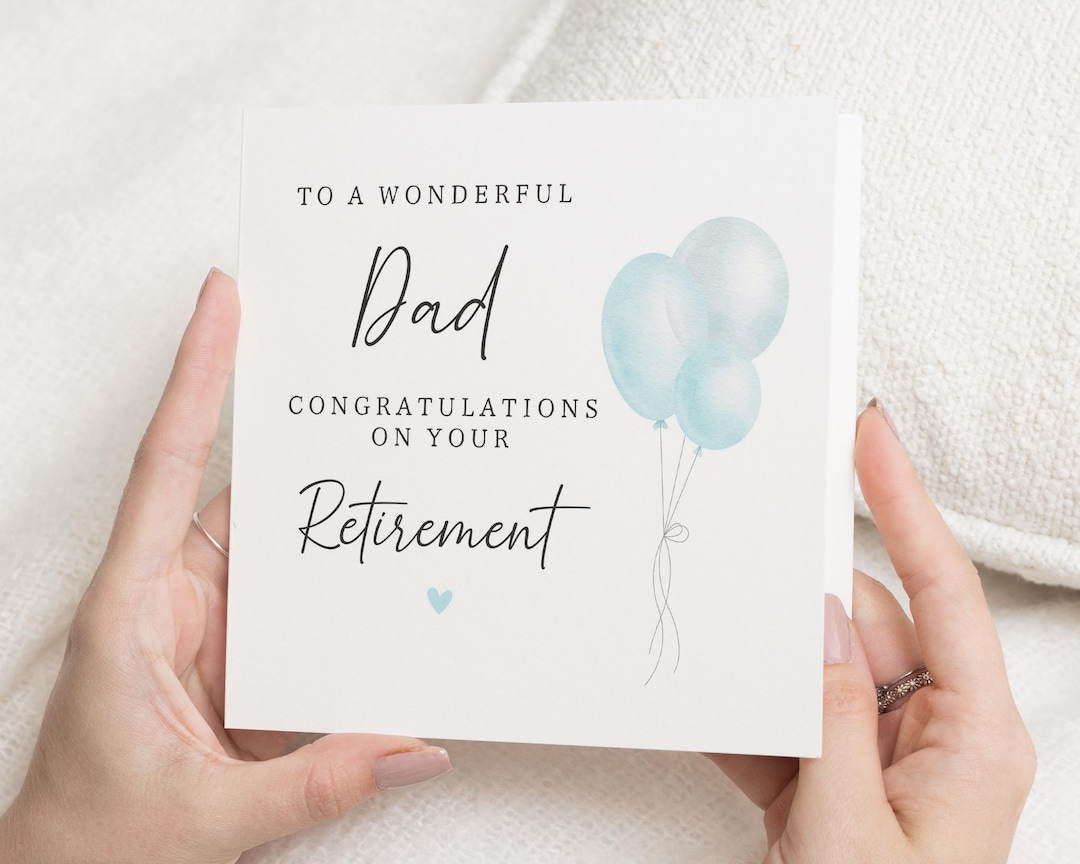 Retirement Card for Dad, Dad Retirement Card, Congratulations Card for ...