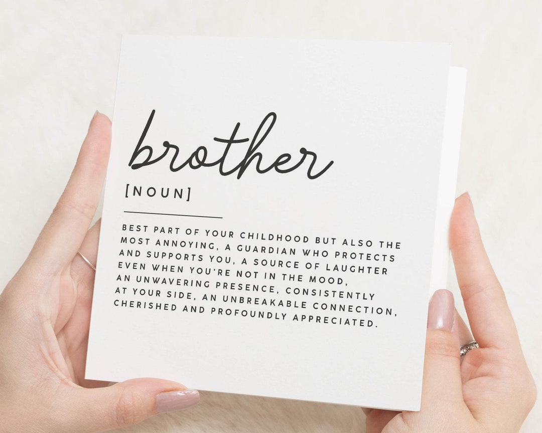 Personalised Brother Birthday Card, Special Brother Birthday Card ...