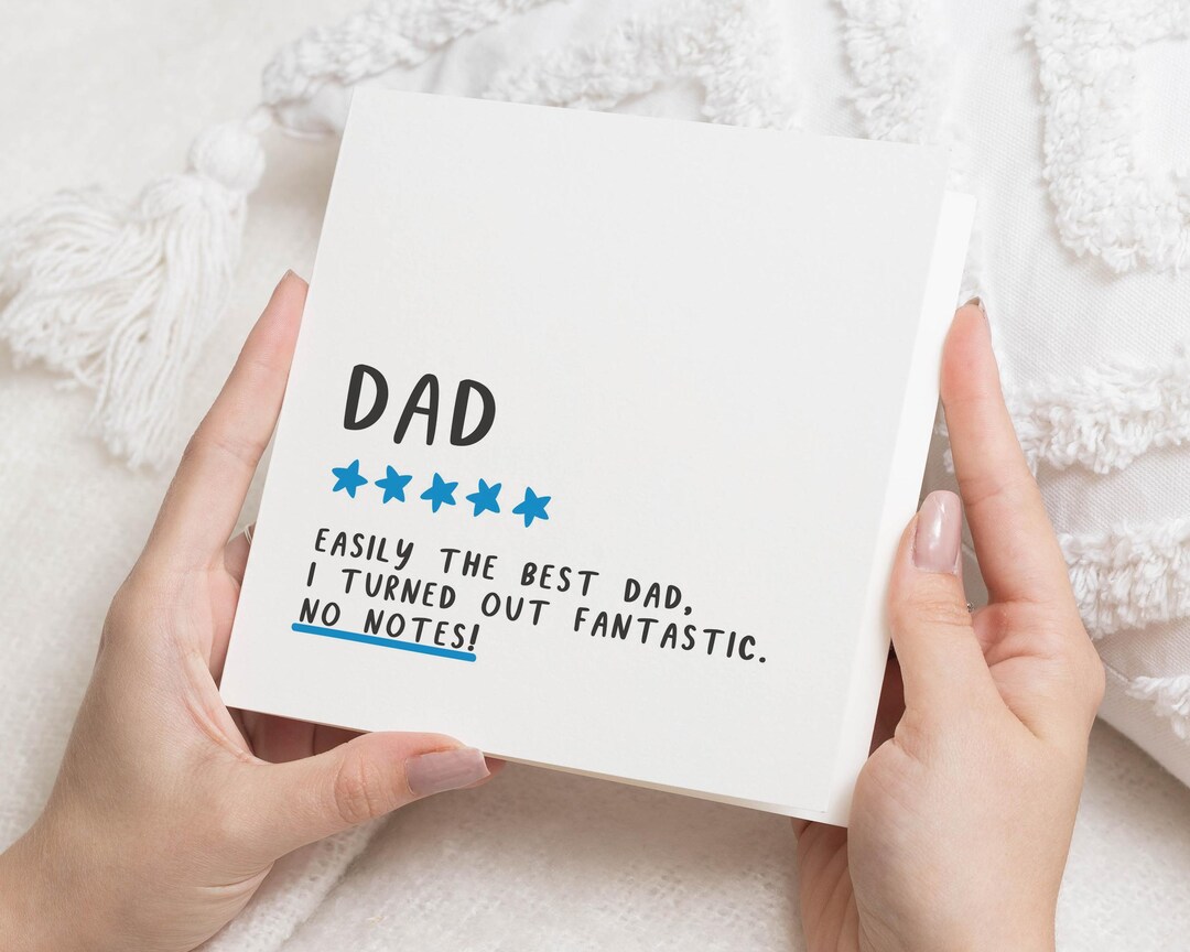 Fathers Day Card for Dad, Birthday Card for Dad, Funny Dad Card, Best ...