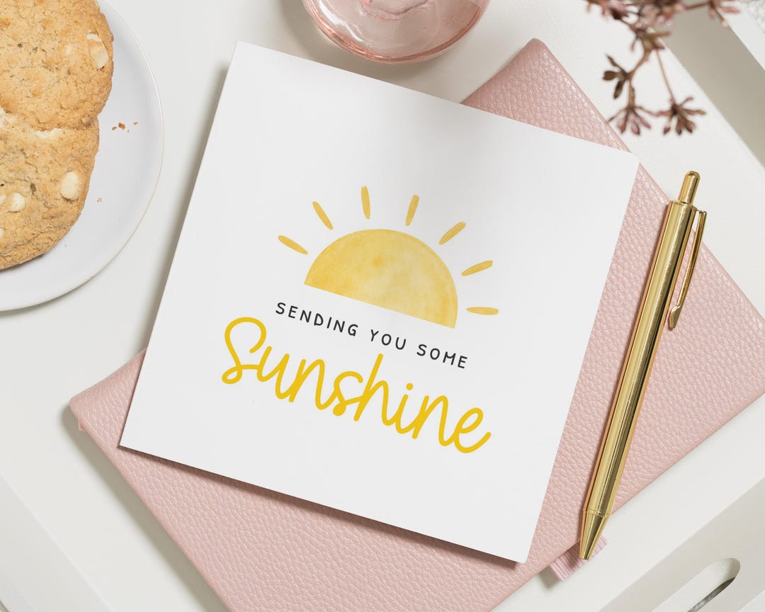 Sending You Some Sunshine Card, Thinking of You Card, Get Well Soon ...