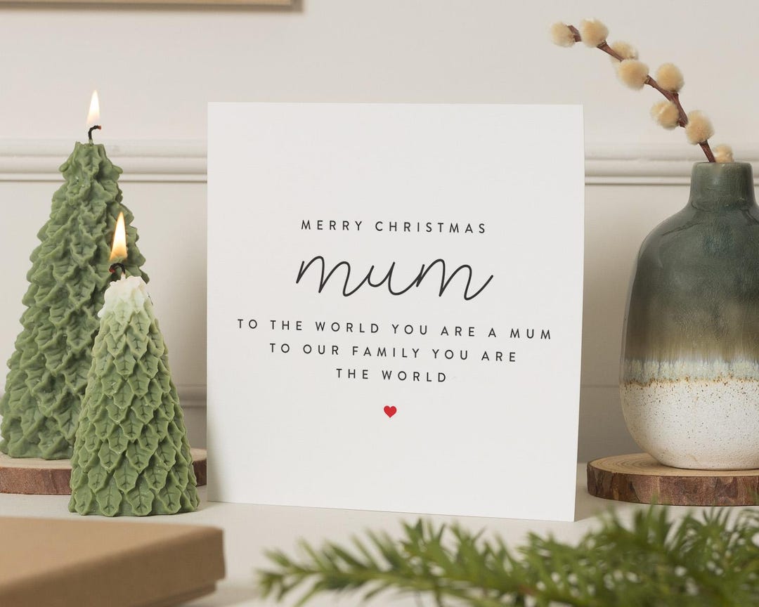 Mum Christmas Card, Christmas Card Mum, Mummy Christmas Card, Christmas ...