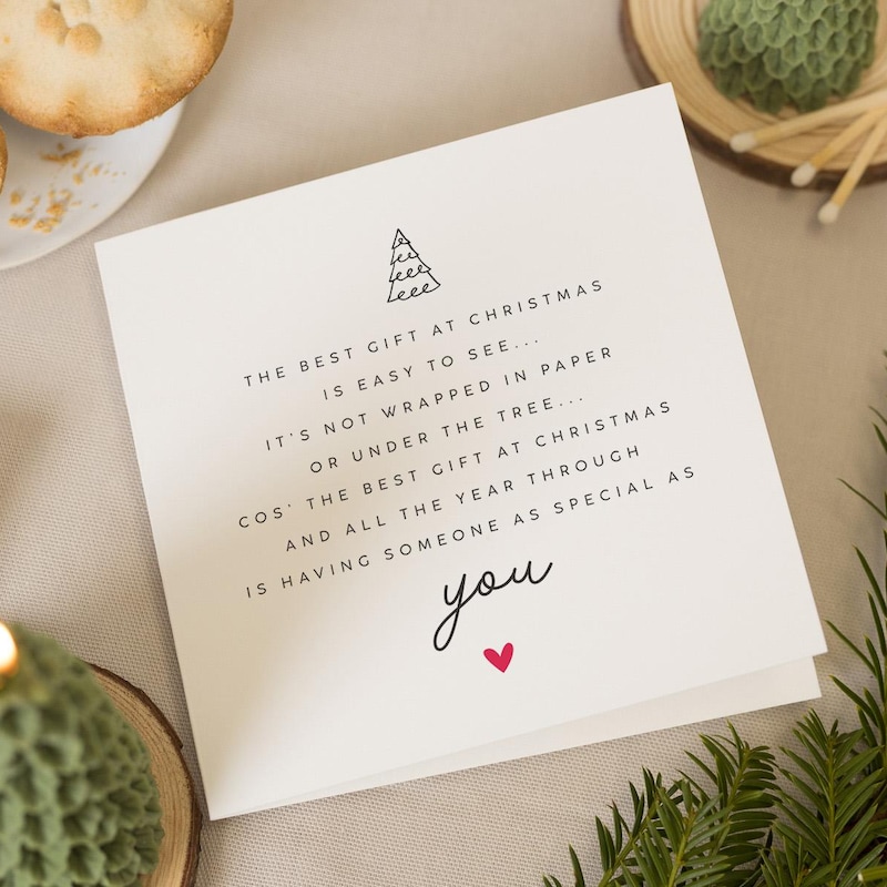 Love Christmas Card - Etsy