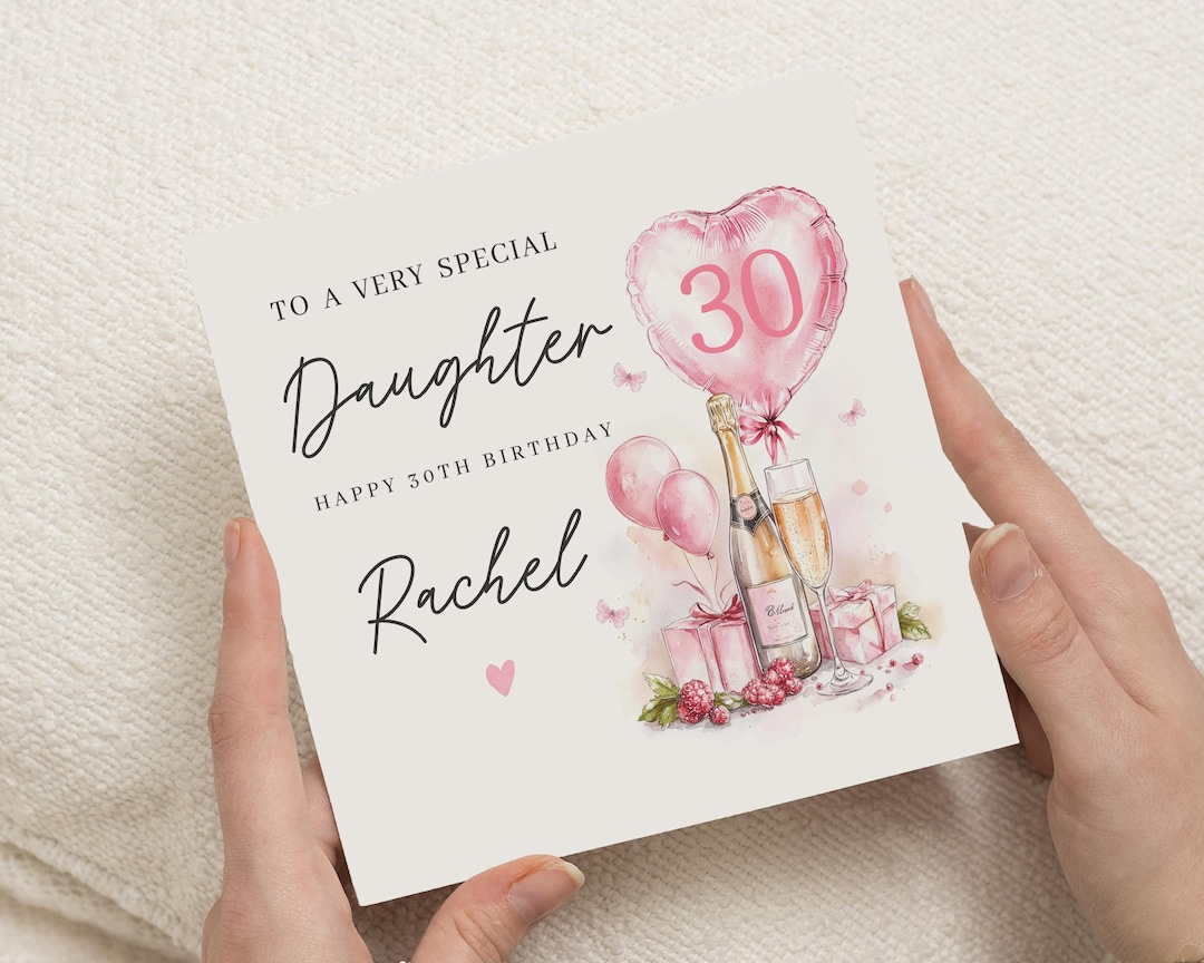Daughter 30th Birthday Card, 30th Birthday Card for Her, 30th Birthday ...