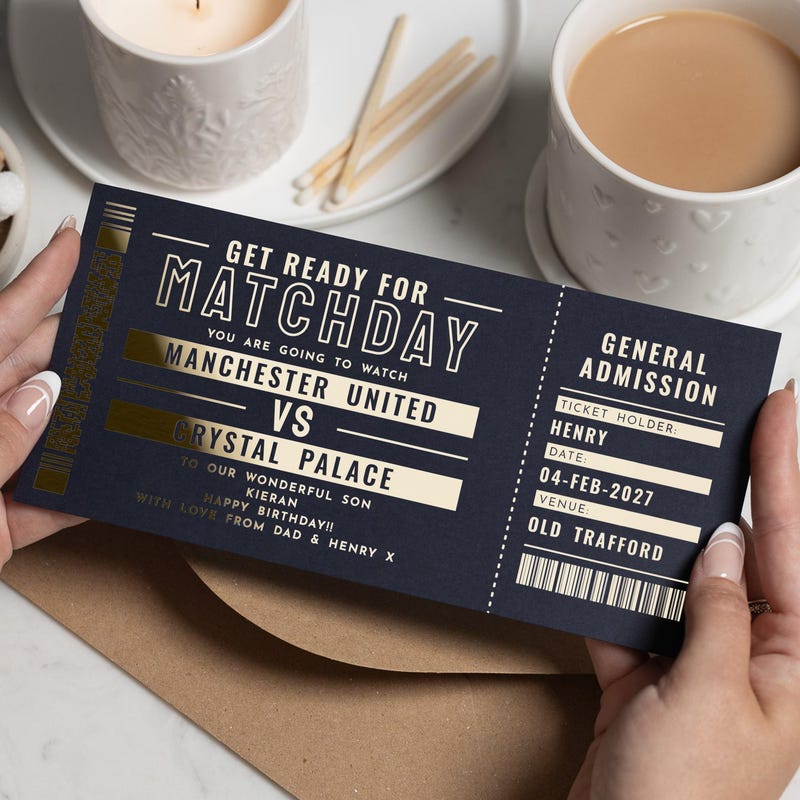 Ticket Football Match - Etsy UK