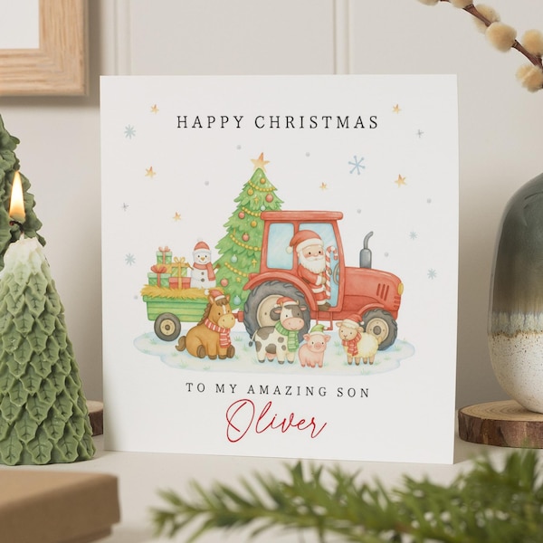Farm Christmas Card - Etsy UK