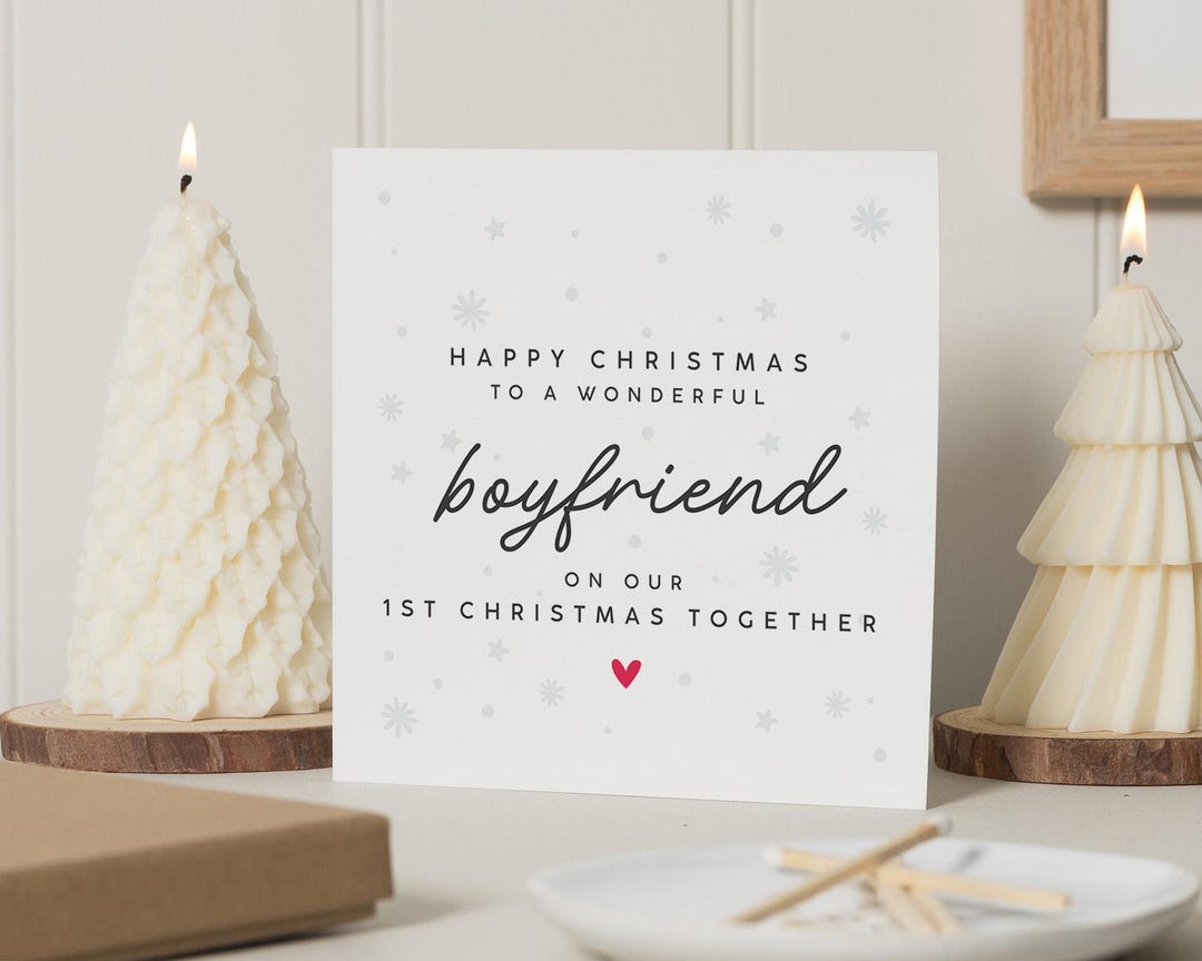 Boyfriend Christmas Card, Christmas Card Boyfriend, Boyfriend Christmas ...