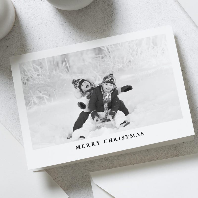 A5 Photo Christmas Card - Etsy UK