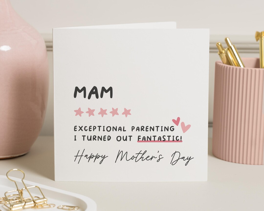 Funny Mothers Day Card, Mother's Day Cards for Mam, Happy Mother's Day ...