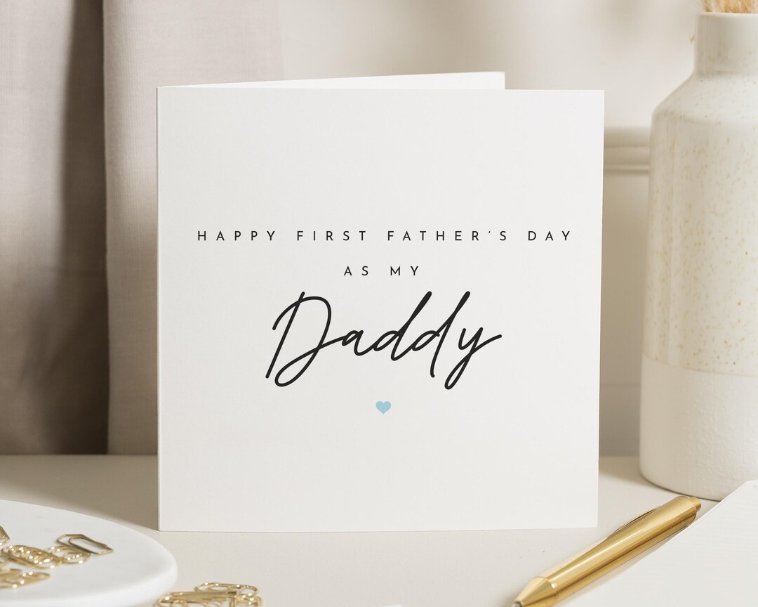 First Fathers Day Card, Fathers Day Card From Baby, Daddy Fathers Day ...