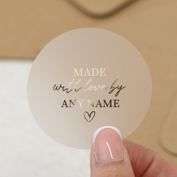 Made With Love Stickers - Etsy
