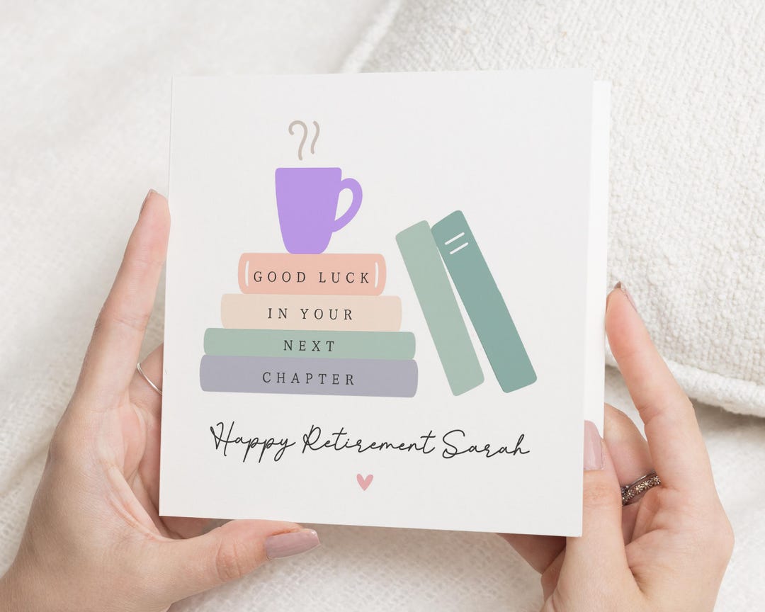 Retirement Card, Happy Retirement Card, Good Luck Card, Personalised ...