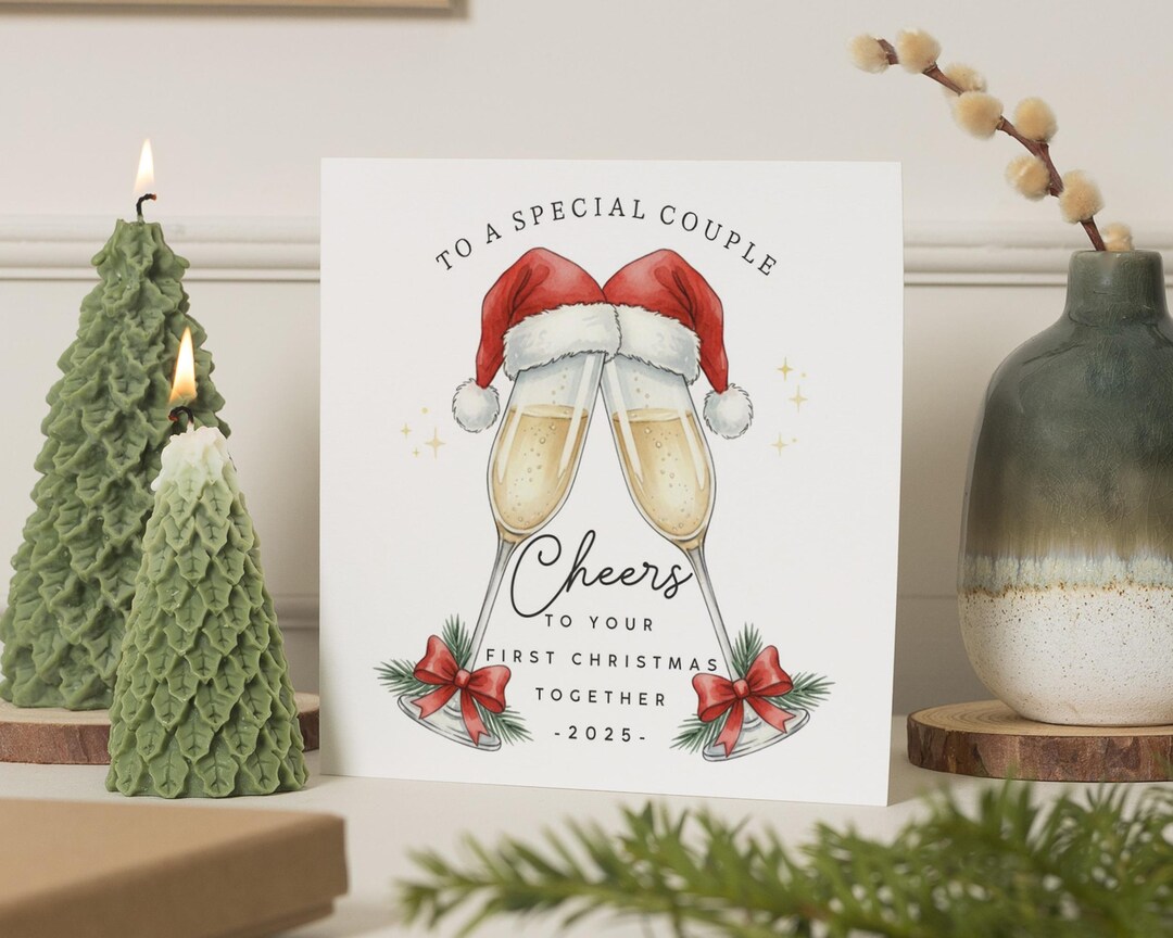 First Christmas Card for Couple, Special Couple Christmas Card ...