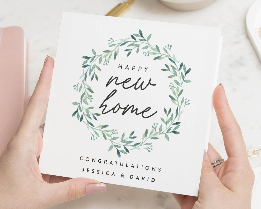 Happy New Home Card, Personalised New Home Gift, Housewarming Gift ...