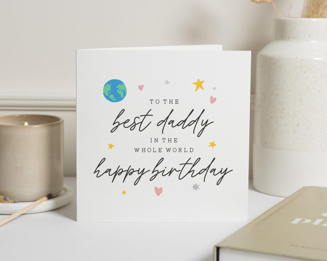 Daddy Birthday Card, Birthday Card for Daddy, Birthday Card for Dad ...