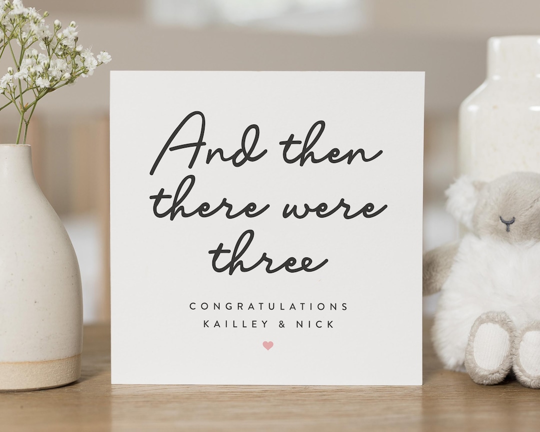 New Baby Card, Baby Gift, Baby Shower Card, Baby Shower Gifts, and Then ...