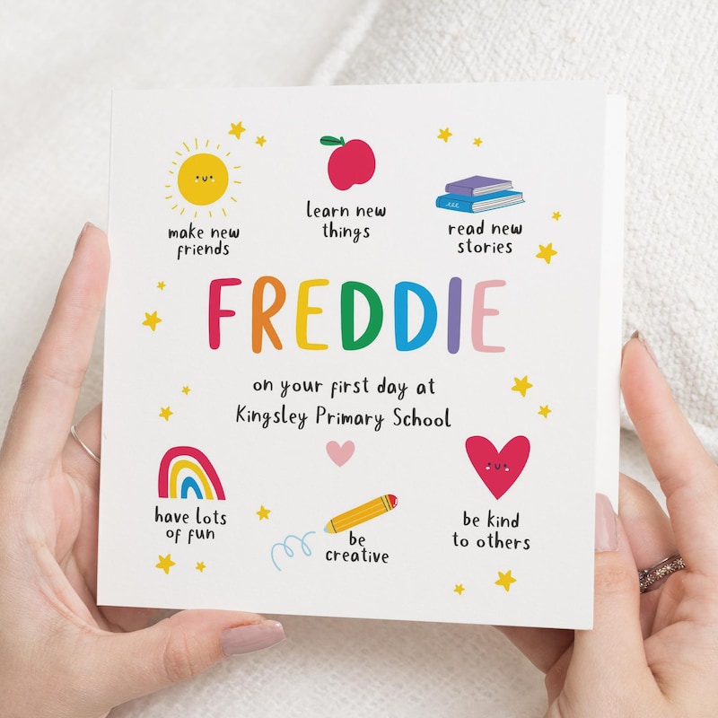 New School Card - Etsy UK
