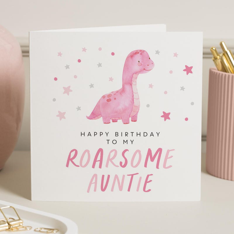 Pink Dinosaur - Etsy UK