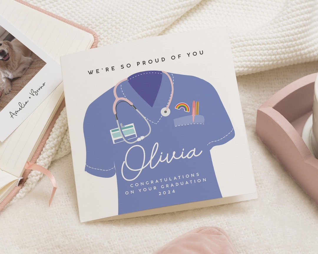 Graudation Congratulations Card, Personalised Doctor Graduation Card ...