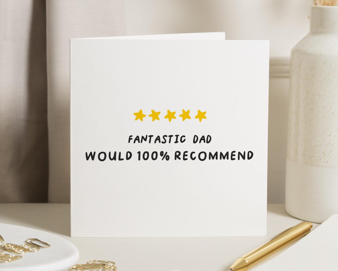 Birthday Card for Dad, Funny Dad Birthday Card, Fathers Day Card, Card ...