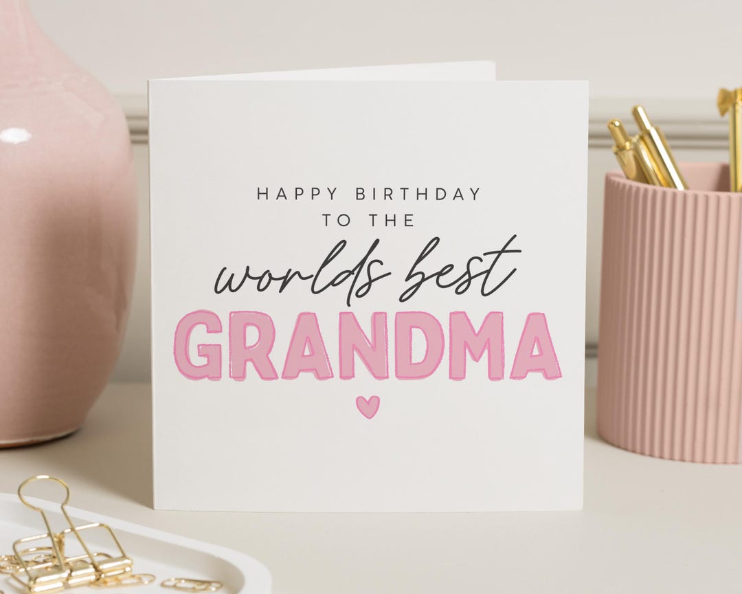 Grandma Birthday Card, Personalised Birthday Card for Nan, the Best ...