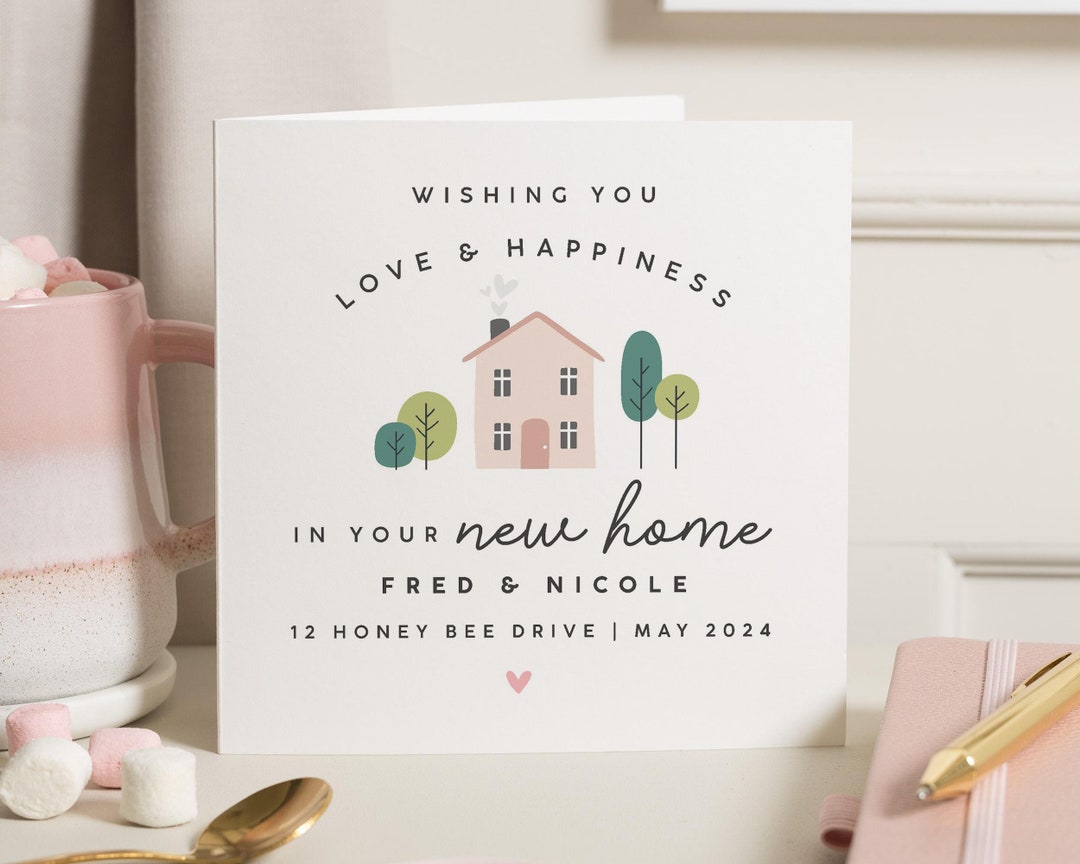 Cute Housewarming Card, Cute Congratulations New Home Card ...