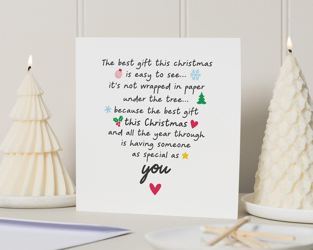 Boyfriend Christmas Card, Christmas Cards for Boyfriend, Husband ...