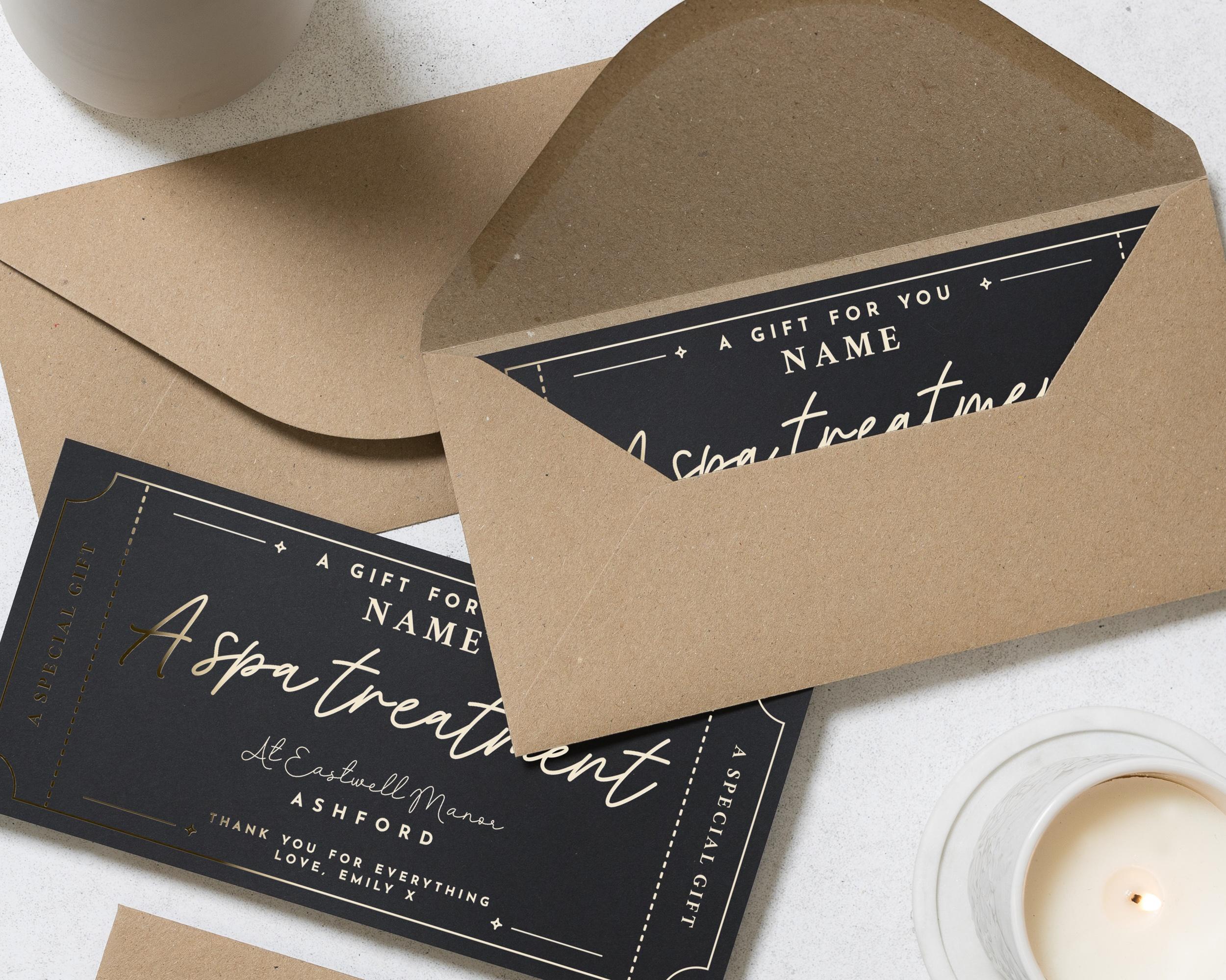 Spa Day Voucher, Gift Voucher Birthday, Spa Day Ticket, Spa Day ...