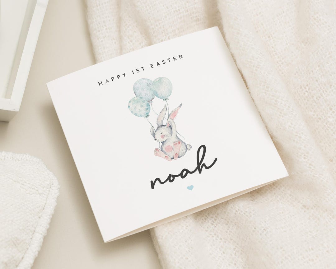 Boy First Easter Card, Happy 1st Easter Card, Son First Easter Card ...