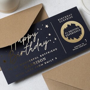 Scratch Card Reveal, Birthday Scratch Card, Boyfriend Birthday Gift ...