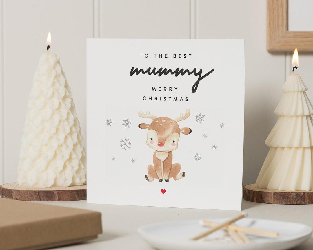 Mummy Christmas Card, Christmas Card Mummy, Mum Christmas Card, Merry ...