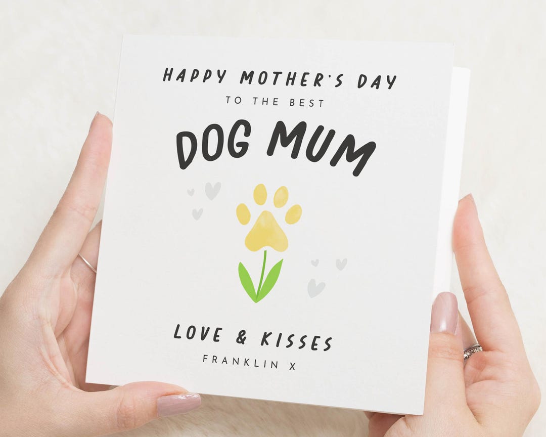 Tarjetas del Día de la Madre para Mamás Perrunas, Regalo del Día de la ...