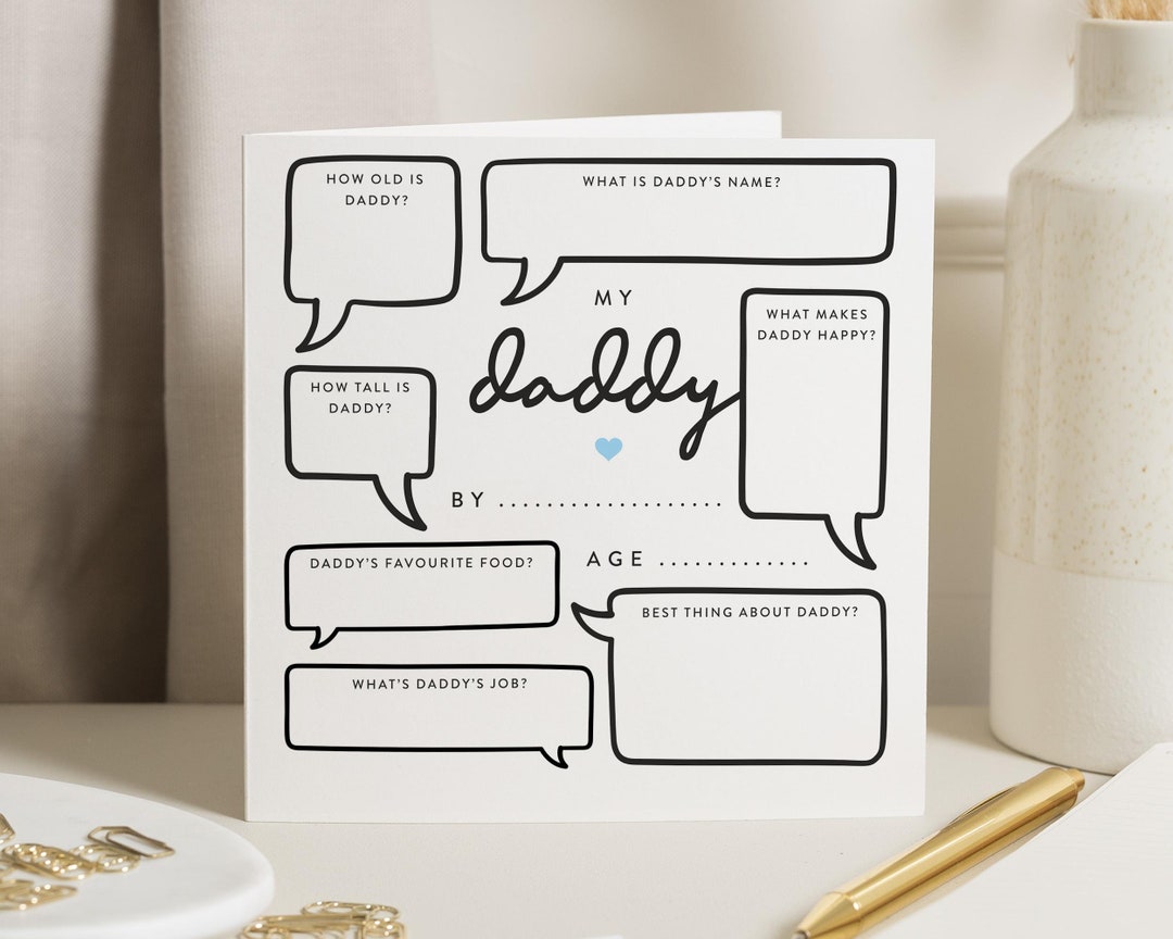 Dad Birthday Card, Cute Birthday Card for Dad, About Dad Birthday Card ...