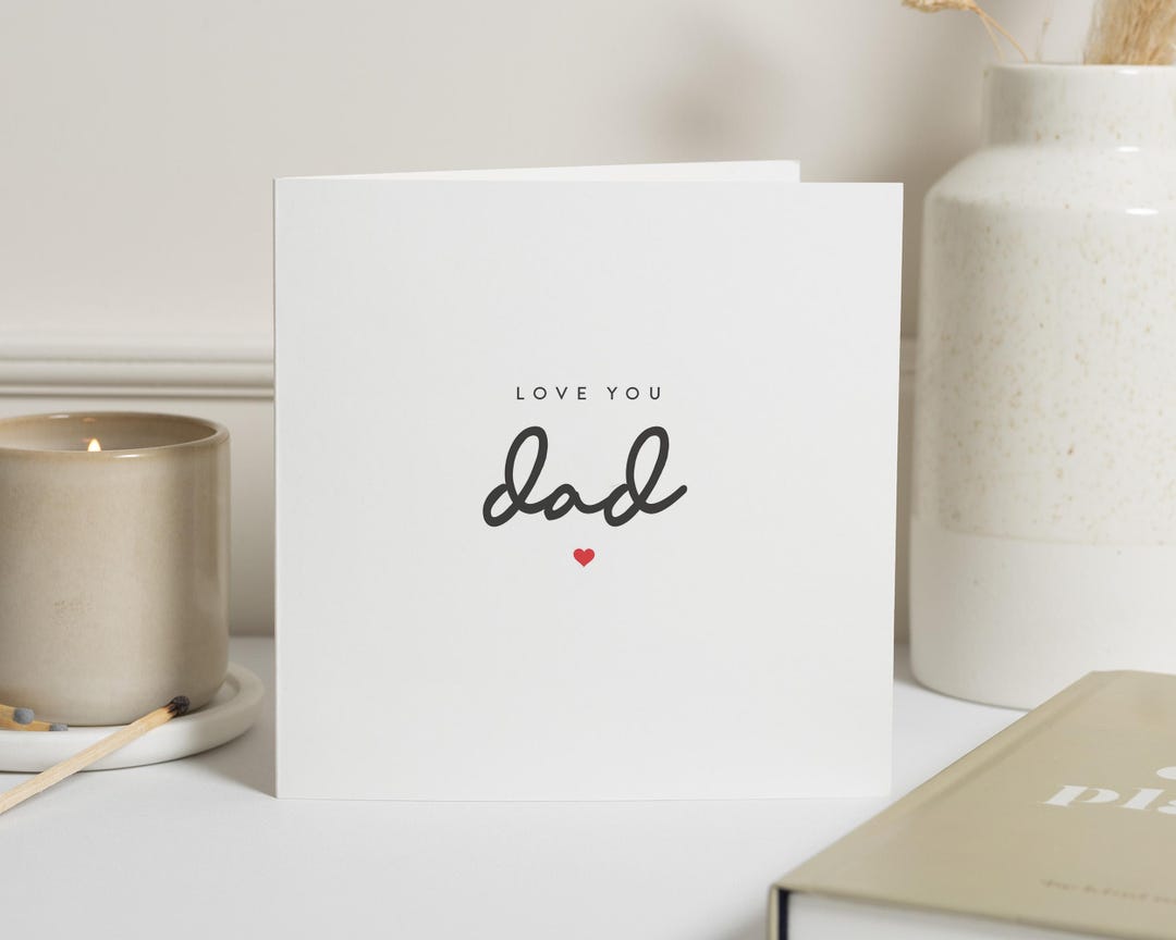 Dad Birthday Card, Birthday Card for Dad, Love You Dad Birthday Card ...