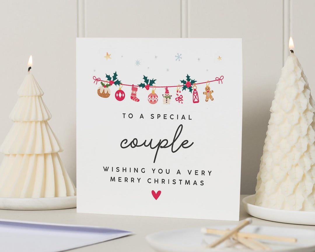 Special Couple Christmas Card, Both of You Christmas Cards, Friends ...