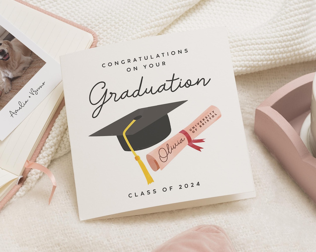 Personalised Graduation Card for Her, Graudation Congratulations Card ...