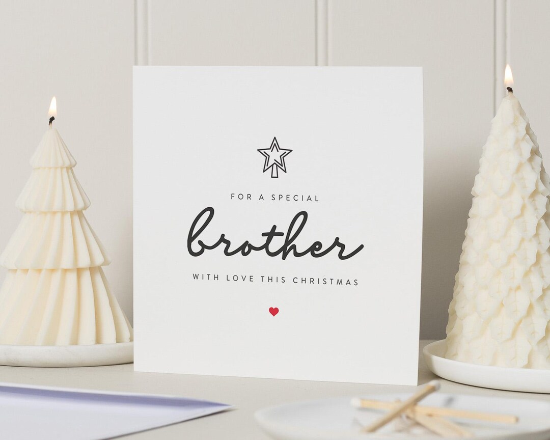 Brother Christmas Card, Christmas Card Brother, Brother Xmas Card ...