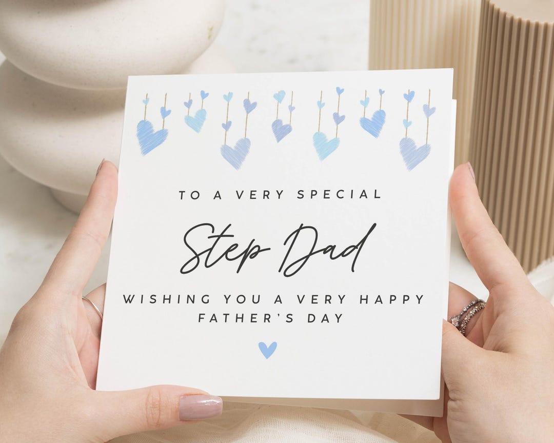 Fathers Day Card for Step Dad, Step Dad Fathers Day Card, Fathers Day ...