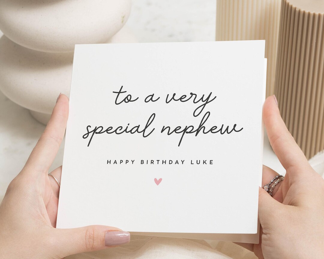 Nephew Birthday Card, Birthday Card for Nephew, Happy Birthday Nephew ...