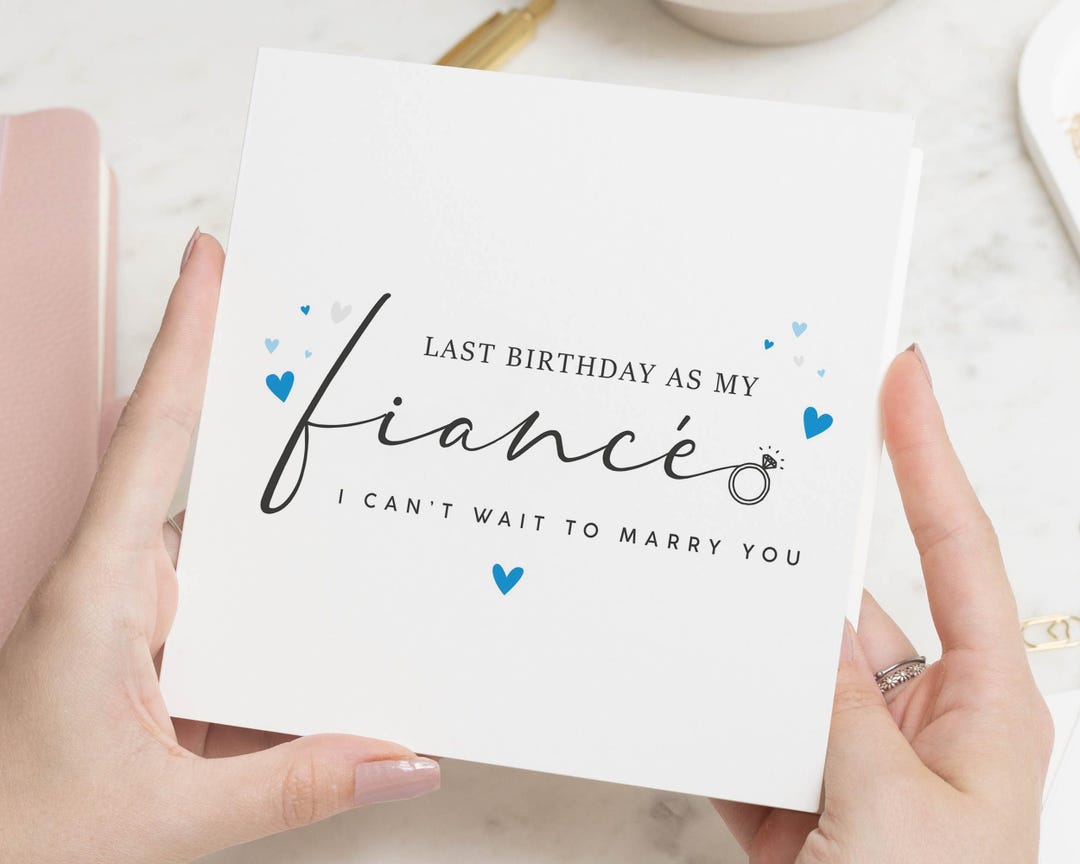 Fiance Birthday Card, Birthday Card for Fiance, Fiance Birthday Card ...