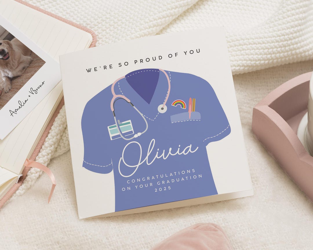 Graudation Congratulations Card, Personalised Doctor Graduation Card ...