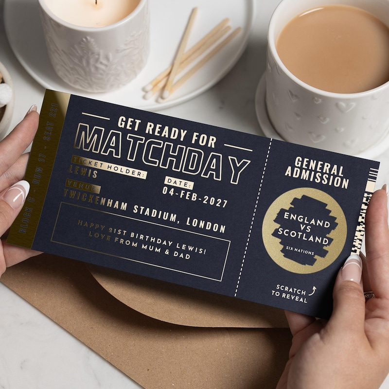 Football Match Ticket Christmas - Etsy UK