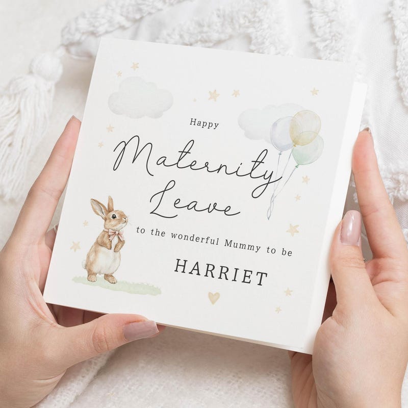 Maternity Leave Card - Etsy UK