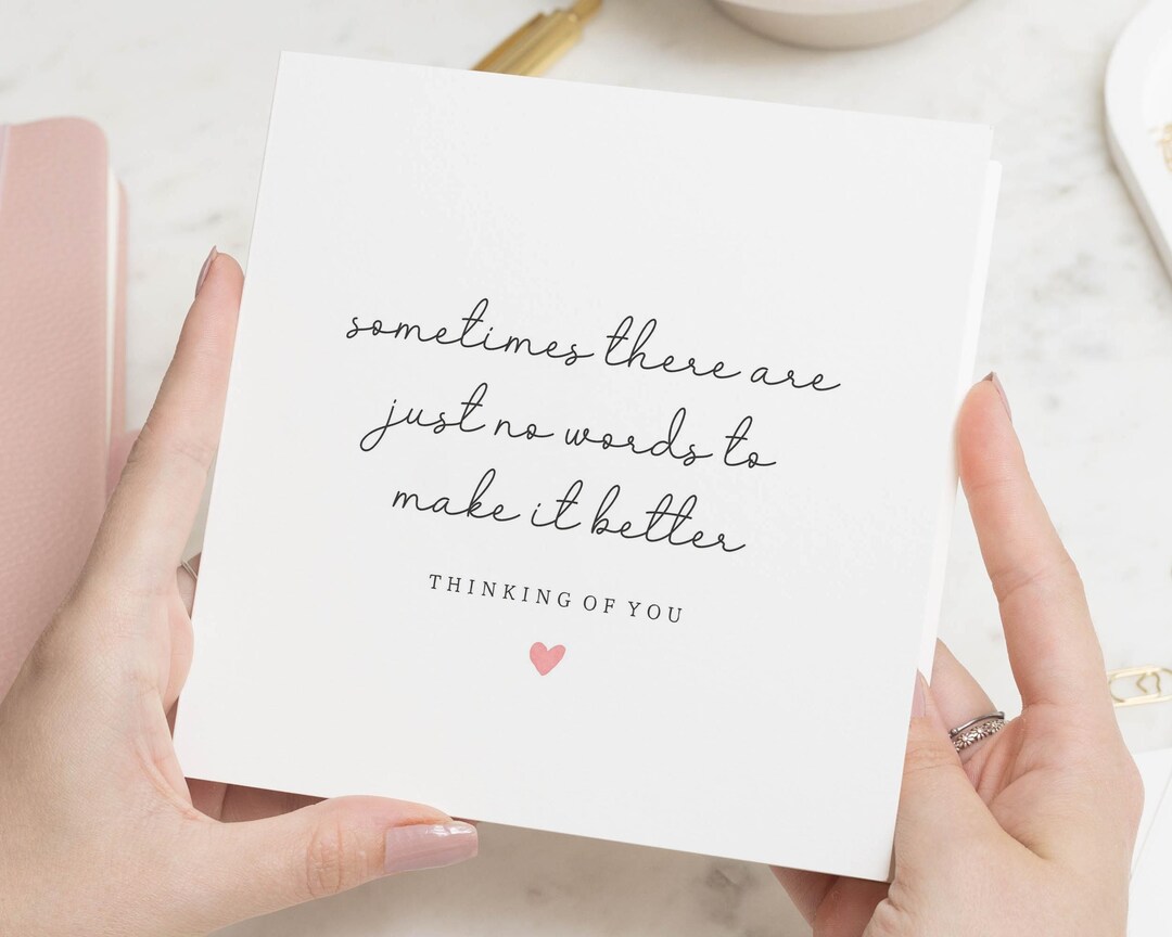Thinking of You Card, Empathy Card, Sympathy Card, Support Card, Just A ...