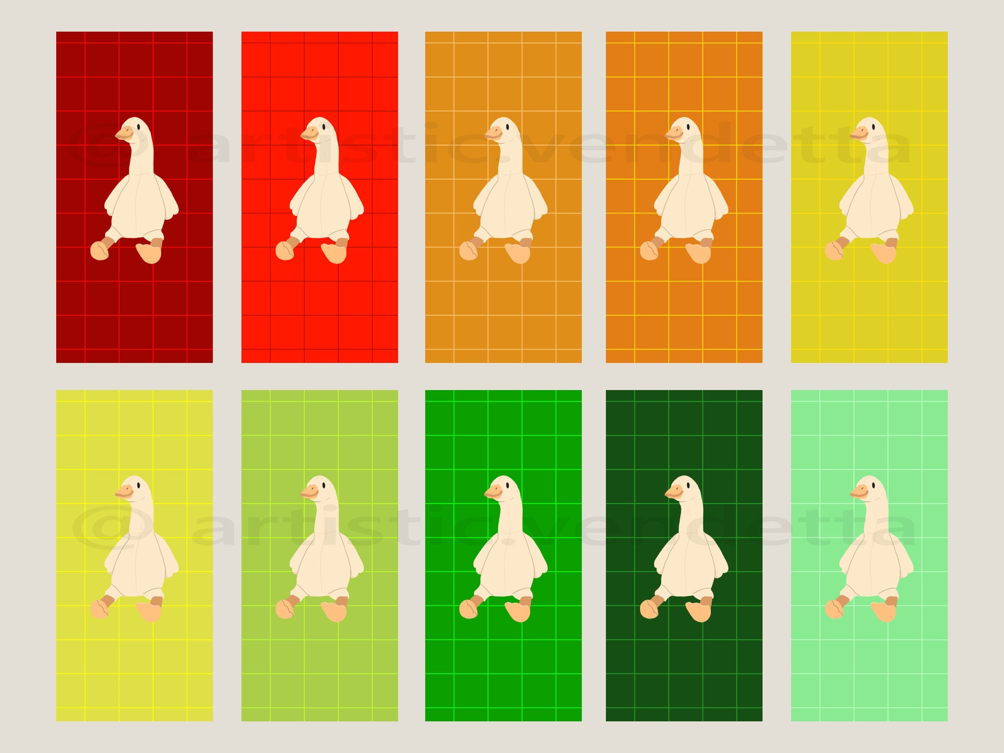 Sitting Duck Phone Wallpaper MANY COLORS Cute Duck Wallpaper Aesthetic ...