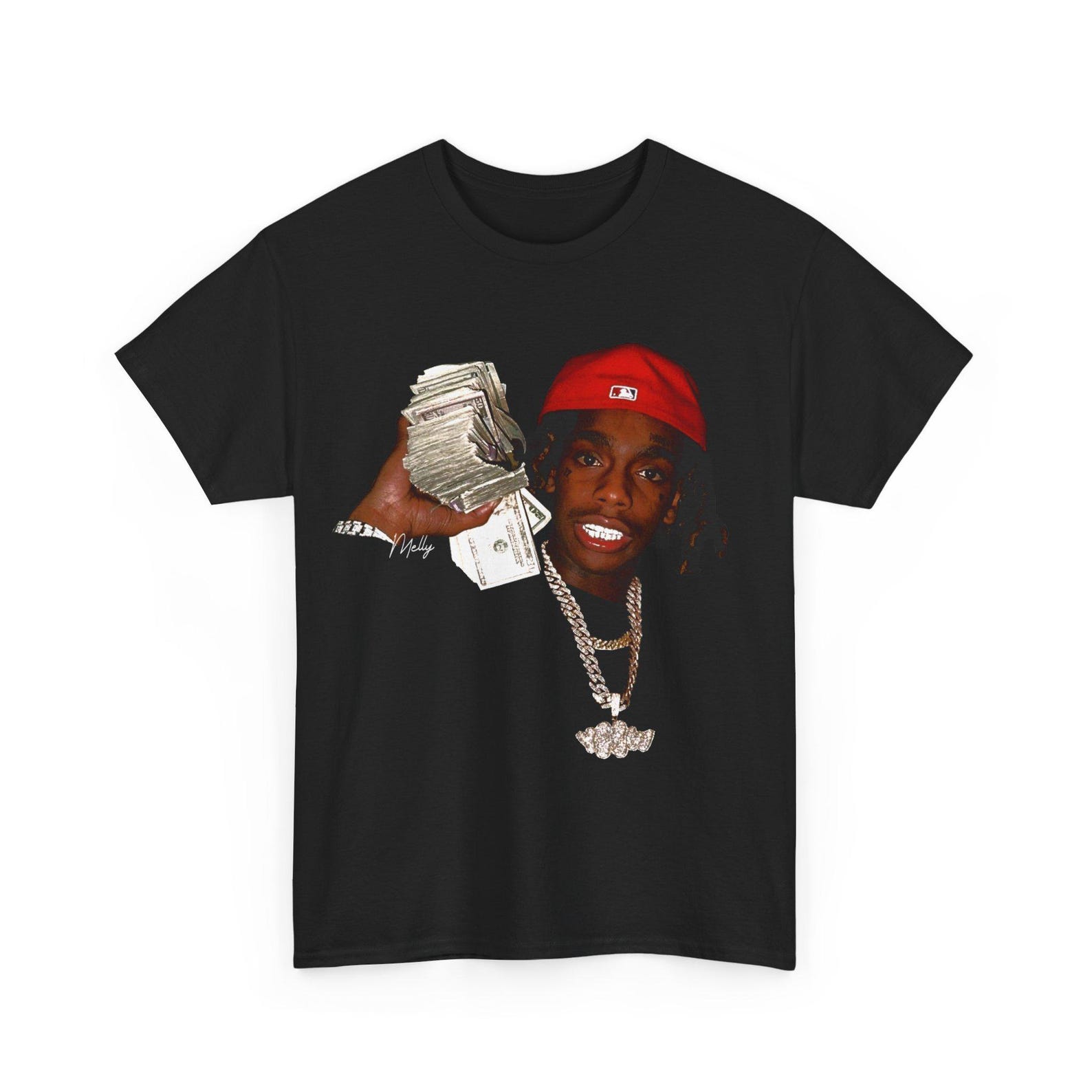 YNW MELLY Graphic Vintage Rap T-SHIRT Hiphop Rap Trap Drill Y2k Tour ...