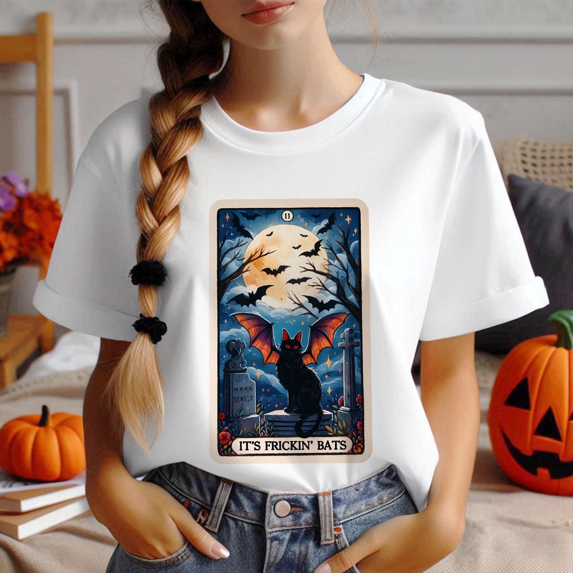 It's Frickin Bats Tarot Card Png, Halloween Png, Spooky Season ...