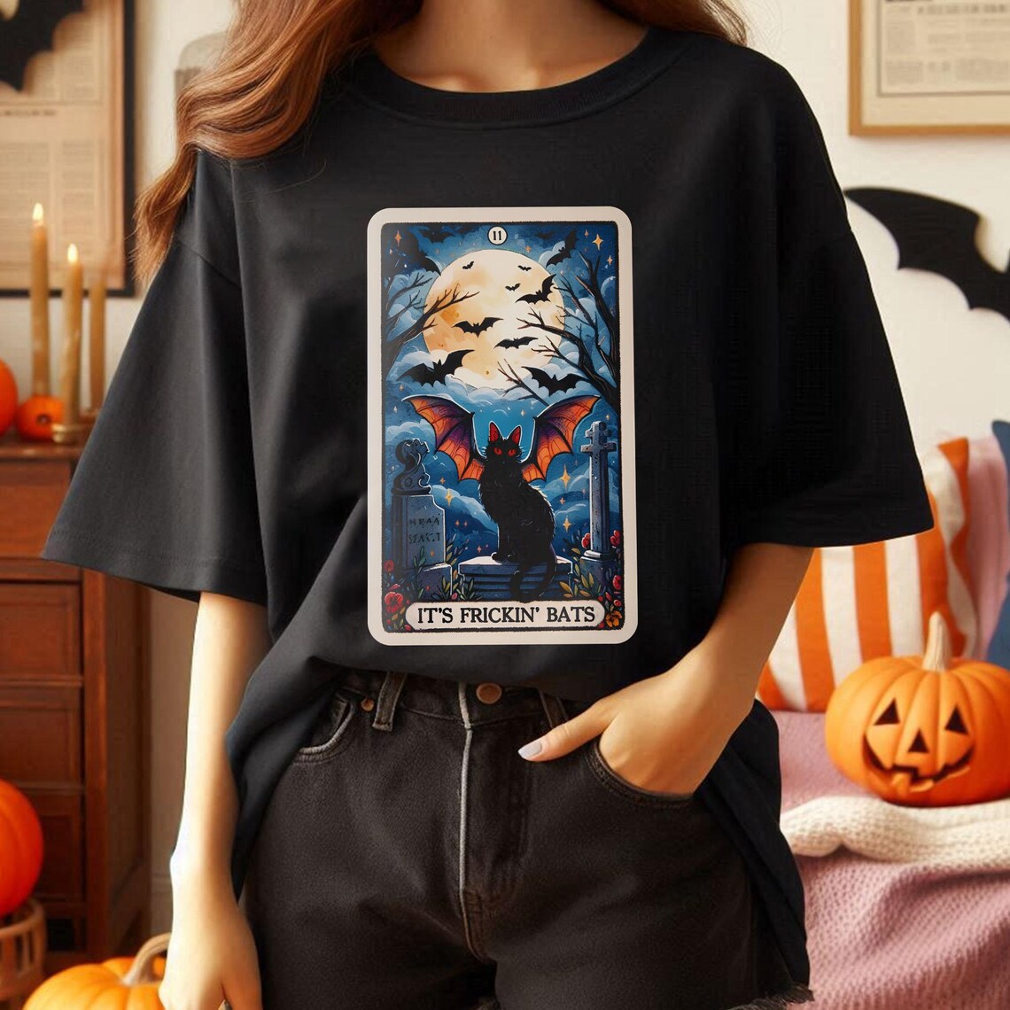 It's Frickin Bats Tarot Card Png, Halloween Png, Spooky Season ...