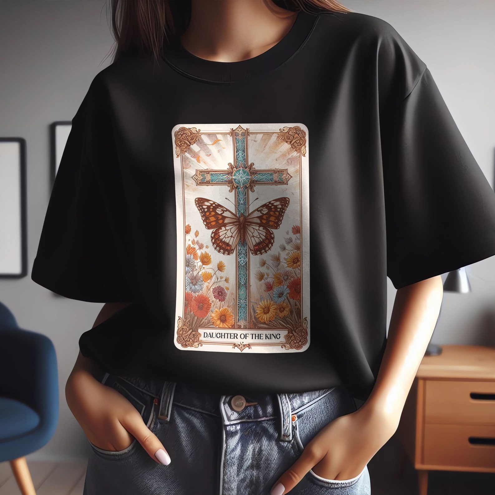 Christian Tarot Card Png, Daughter of the King, Bible Verse Png ...