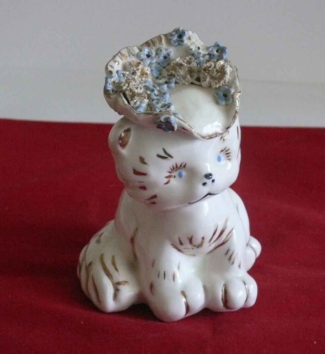 Spaghetti Cat - Theda - California Pottery - 1953 - Signed - Etsy