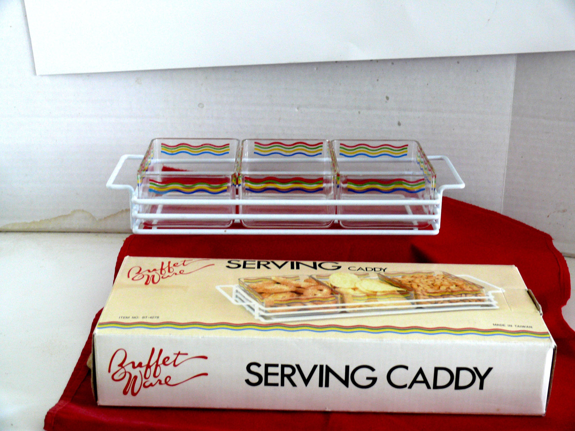 Buffet Ware Three Piece Serving Caddy Picnic Party - Etsy